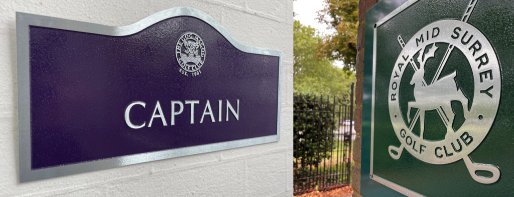 The beauty of Zinc Entrance Signs for golf venues - Golf Marketing ...